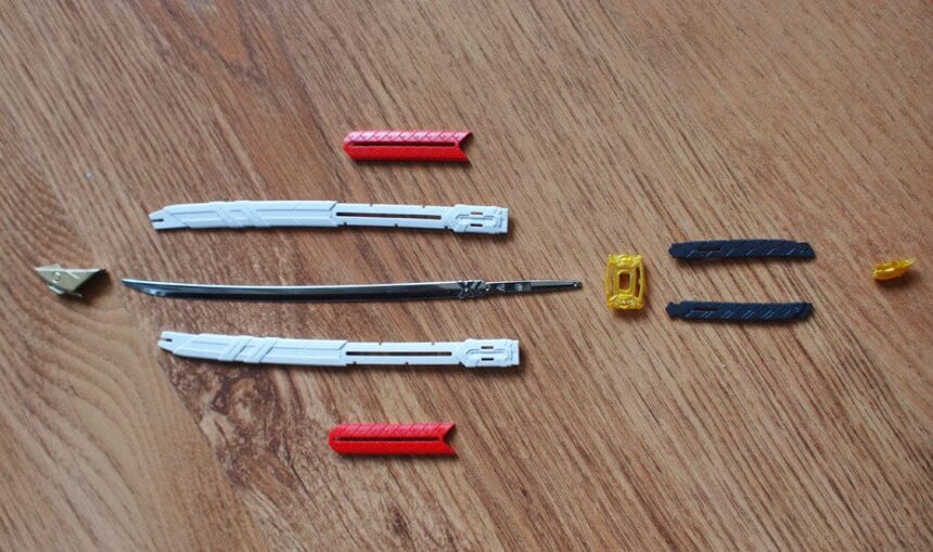 BW Model Red Astray Weapon Set 1/100 X4 – GunplaEC